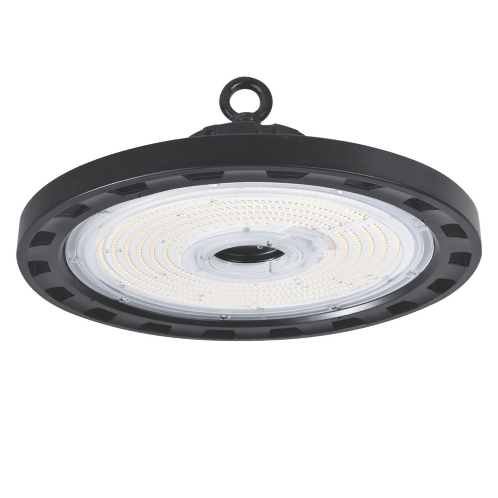Lexco Leonis LED High Bay Light Black 120-200W 19,200-32,000lm - Screwfix