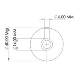 Essentials Pin Single Hook Satin Stainless Steel 40mm - Screwfix