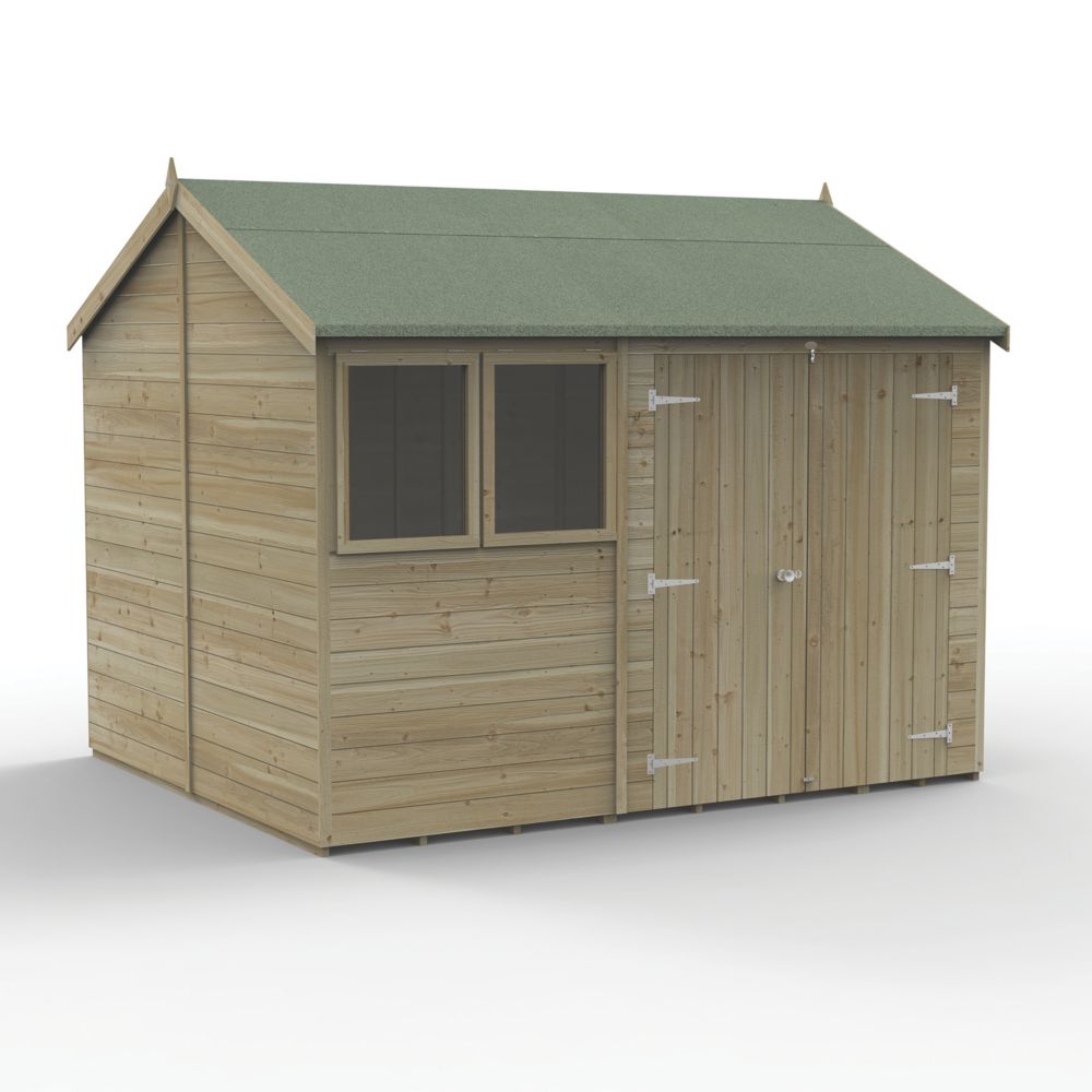 Forest Timberdale 10' x 8' 6" (Nominal) Reverse Apex Tongue & Groove ...