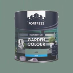 Fortress 2.5Ltr Sage Matt Garden Paint - Screwfix