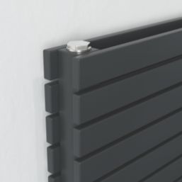 Ximax Watson Duplex 1185mm x 600mm 3932BTU Anthracite Vertical Towel ...