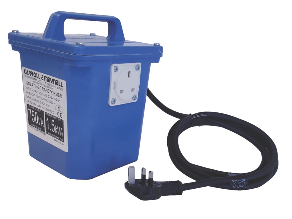 Carroll & Meynell 1500VA Intermittent Isolation Transformer 230V/230V ...