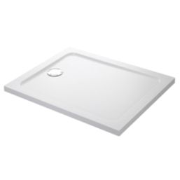 Mira Flight Low Rectangular Shower Tray Gloss White 1000mm x 900mm x ...