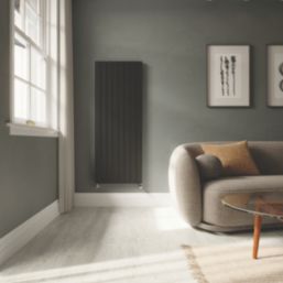 Moretti Modena Designer Radiator 1800mm x 578mm Matt Charcoal 6007BTU ...