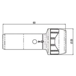 PolyPlumb Enhanced Plastic Push-Fit Reducing Coupler 15mm x 10mm - Screwfix