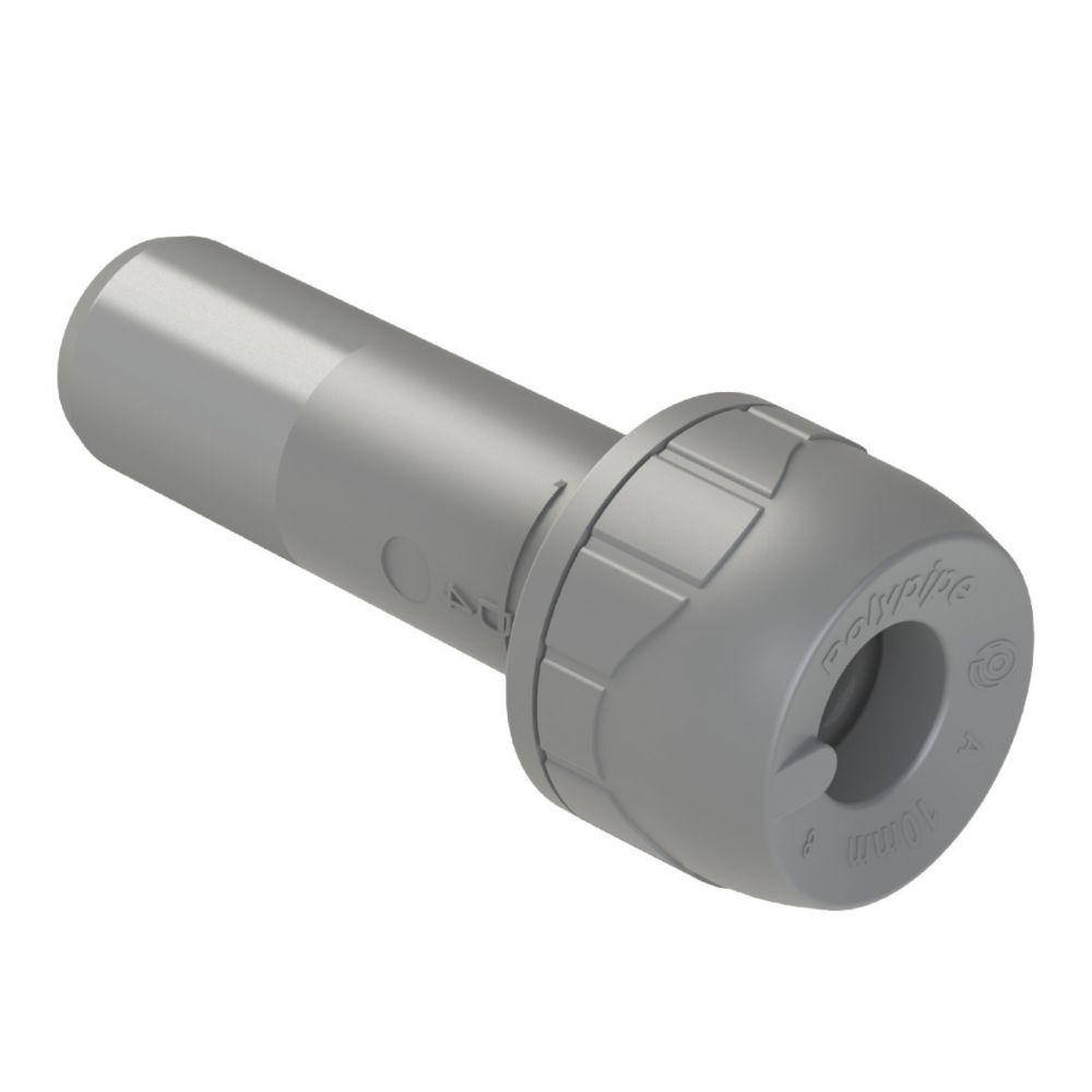 PolyPlumb Enhanced Plastic Push-Fit Reducing Coupler 15mm x 10mm - Screwfix