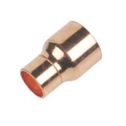 Flomasta Copper End Feed Reducing Couplers 22mm x 15mm 2 Pack - Screwfix