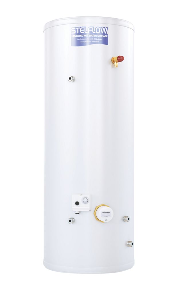 RM Cylinders Stelflow Indirect Unvented Cylinder 120Ltr - Screwfix