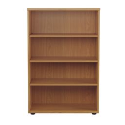 TC Group 3-Shelf Bookcase Nova Oak 800mm x 1200mm - Screwfix