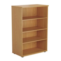 TC Group 3-Shelf Bookcase Nova Oak 800mm x 1200mm - Screwfix