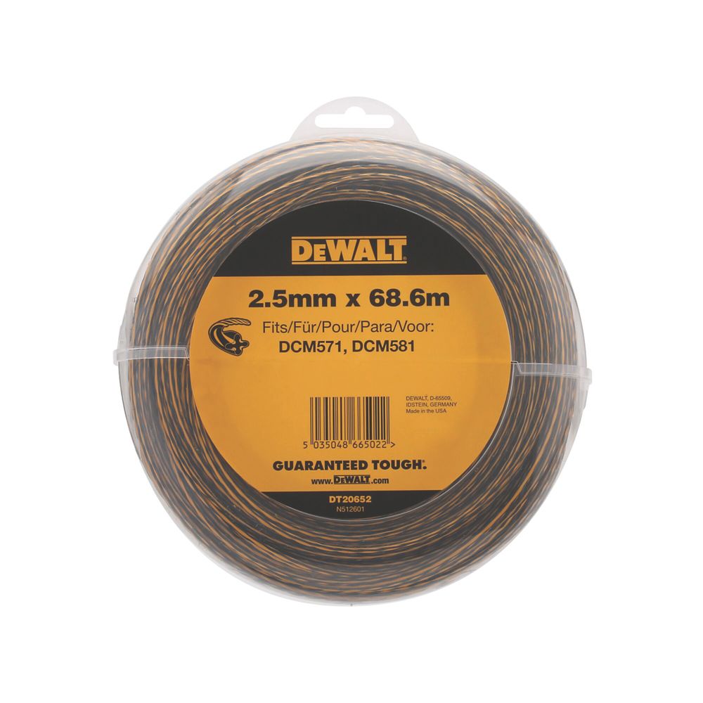 DEWALT DT20652-QZ Trimmer Line 2.5mm x 68.6m - Screwfix