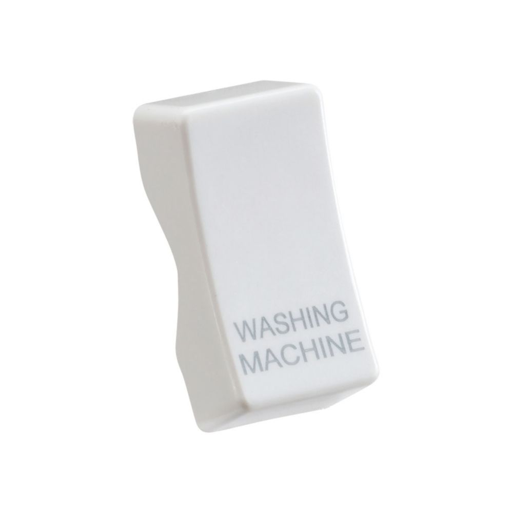Knightsbridge 'WASHING MACHINE' Switch Cover White - Screwfix