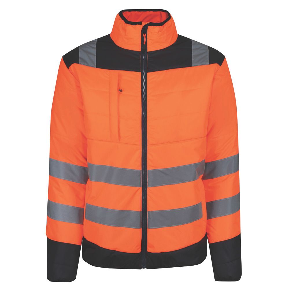 Regatta Hi-Vis Thermal Jacket Orange/Navy 3X Large 59" Chest - Screwfix