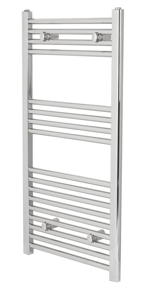 Towelrads 1000mm x 500mm 965BTU Chrome Flat Towel Radiator - Screwfix