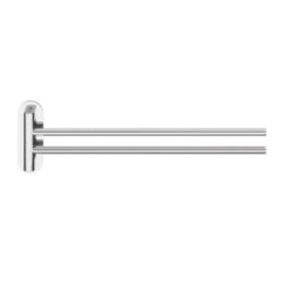Swirl Caldew Bathroom Towel Rail Chrome 391mm x 40mm x 115mm - Screwfix