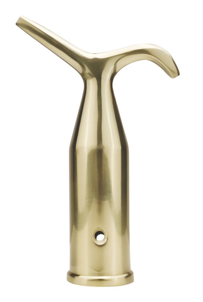 Smith & Locke Pole Hook Polished Brass 22.5mm x 115mm - Screwfix