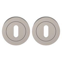 Smith & Locke Lormel Standard Escutcheon (Pair) Satin Nickel 50mm ...