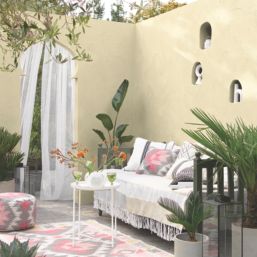 Sandtex 10Ltr Ultra Smooth Cornish Cream Masonry Paint - Screwfix