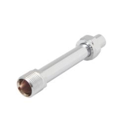 Flomasta 1/2" BSP Male Taper x 15mm Compression 121mm Chrome Radiator ...