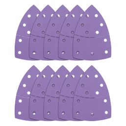 Trend AB DET 180A 180 Grit 11 Hole Punched Multi Material Abrasive Sanding Sheets 151mm x 102mm 10 Pack Screwfix