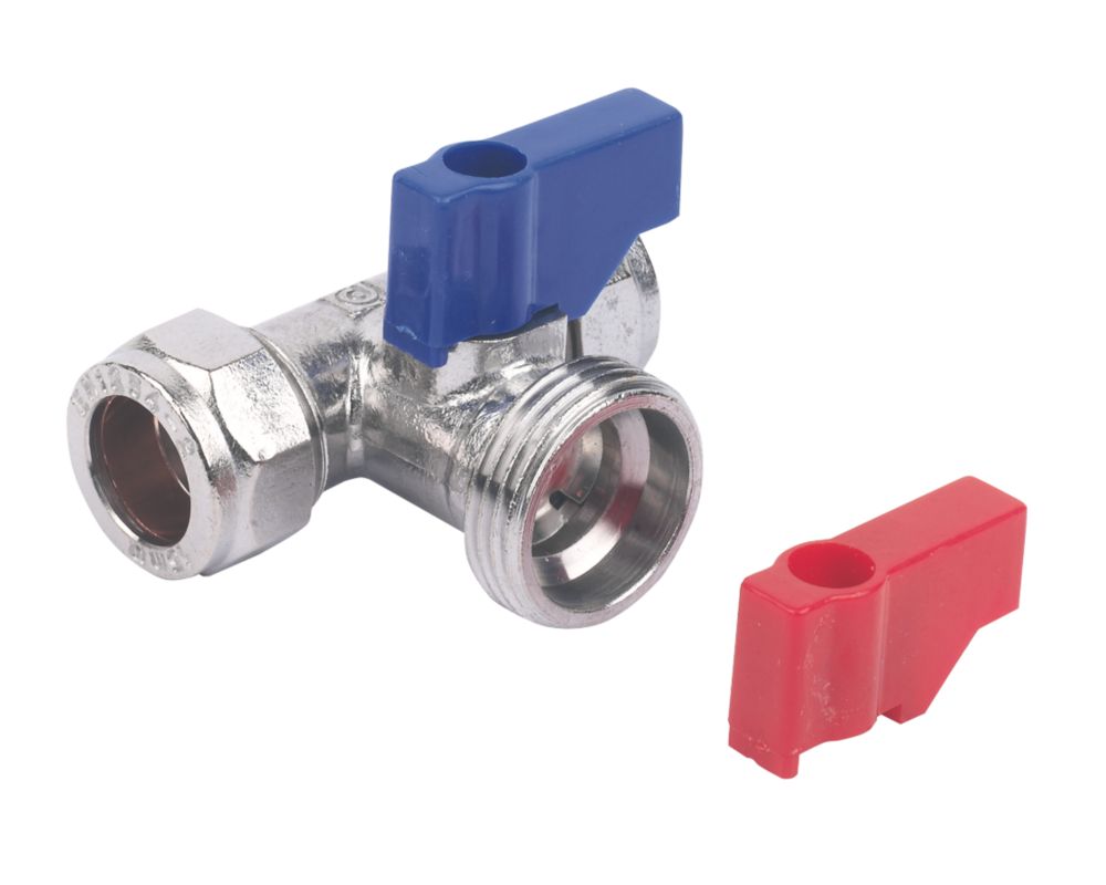 Pegler Compression Washing Machine Valve Tee 15mm x 15mm x 3/4 ...