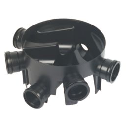 FloPlast Push-Fit 5-Inlet Fixed Inspection Chamber Base 450mm - Screwfix