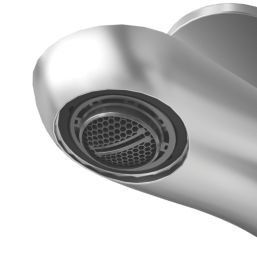 Swirl Kuhli Chrome 172mm Standard Lever Mono Basin Mixer Tap With ...