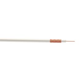 Time GT100 White 1-Core Round Coaxial Cable 50m Drum - Screwfix
