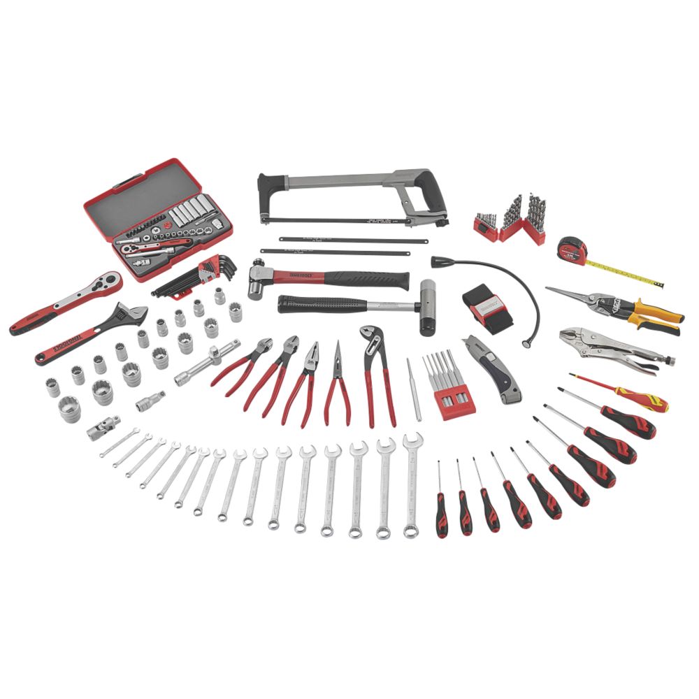 Teng Tools Portable Service Tool Kit 144 Pieces | Tool Kits | Screwfix.com