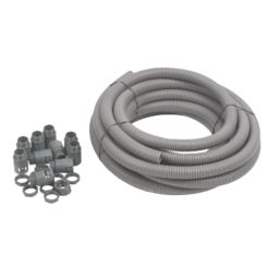 Adaptaflex Flexible Conduit 25mm x 10m Grey - Screwfix