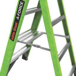 Little Giant Fibreglass 1.14m 4 Step Swingback A Frame Step Ladder ...