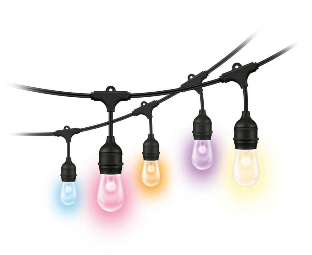 4lite WiZ 14.8m Outdoor LED Festoon Lights 12W 120lm - Screwfix