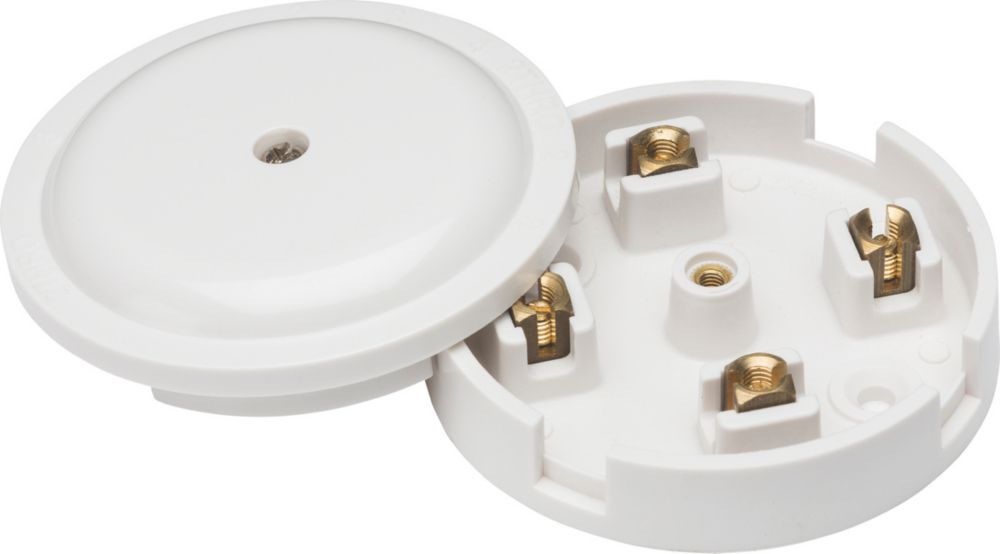 Knightsbridge 20A 4-Terminal Junction Box White - Screwfix