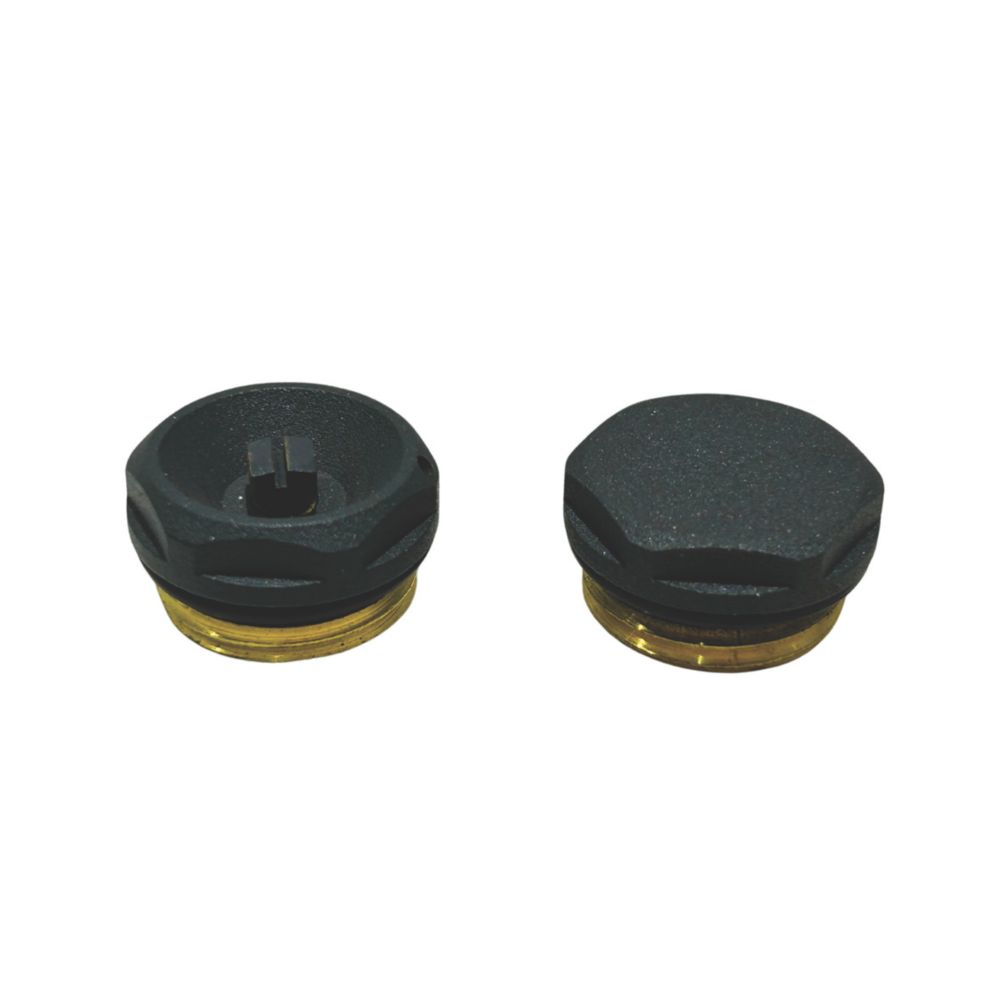 ETAL Vent & Blanking Plug Kit (24mm) Anthracite 2 Pieces - Screwfix