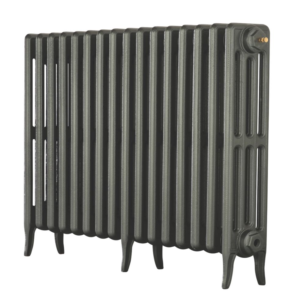 Arroll 660mm x 994mm 4258BTU Cast Grey Cast Iron 4 Column Radiator ...