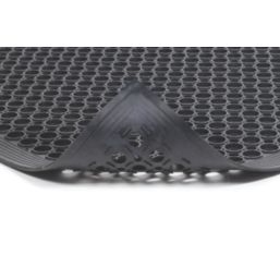 COBA Europe Safety Works Floor Mat Black 1200 x 800mm - Screwfix