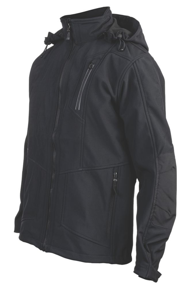 CAT Mercury Soft Shell Work Jacket Black X Large 46-48" Chest | Work ...