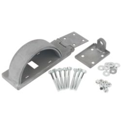 GateMate Left Hand Padlock Protector Galvanised 180mm - Screwfix