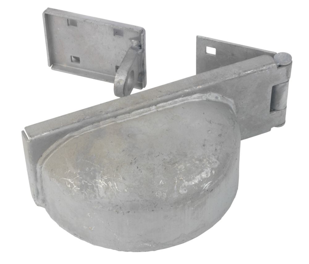 GateMate Left Hand Padlock Protector Galvanised 180mm - Screwfix