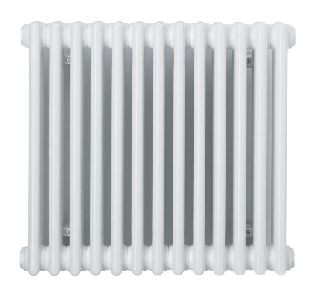 Acova 600mm x 628mm 3540BTU White Horizontal 4 Column Radiator - Screwfix
