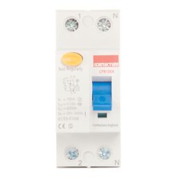 Contactum Defender 100A 30mA DP A Curve RCD - Screwfix