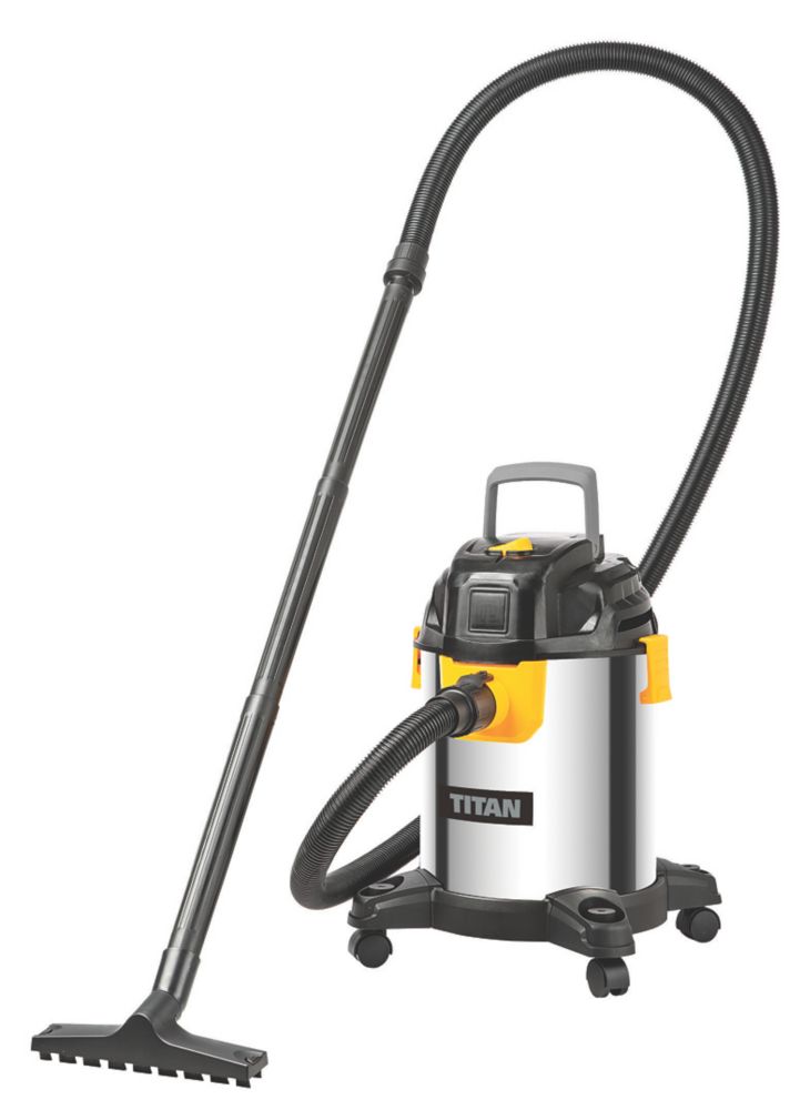 Refurb Titan TTB775VAC 1400W 20Ltr Wet & Dry Vacuum 220-240V - Screwfix