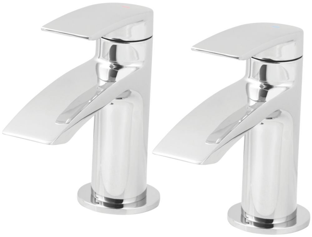 Magor Basin Pillar Tap Chrome - Screwfix