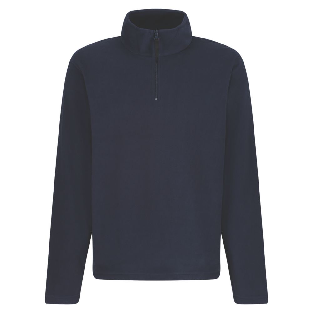 Regatta Micro Zip-Neck Fleece Dark Navy 4X Large 53" Chest - Screwfix