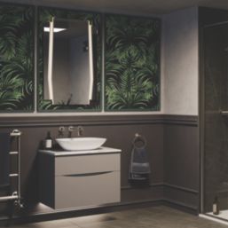 Sensio Gatsby Rectangular Illuminated Art Deco Bathroom Mirror With ...