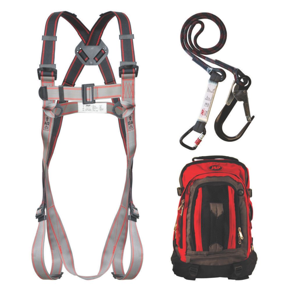 JSP Pioneer Single Tail Fall Arrest Kit with Lanyard 2m - Screwfix
