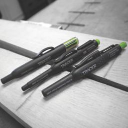 TRACER All Purpose Deep Hole Construction Marker Kit 3 Piece Set - Screwfix