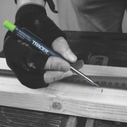 TRACER All Purpose Deep Hole Construction Marker Kit 3 Piece Set - Screwfix