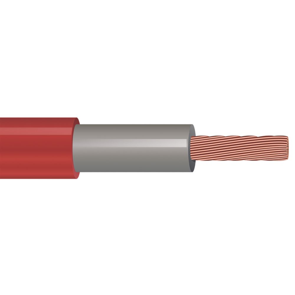 Time H01Z2Z2-K Red 4mm² Solar Cable 100m Drum - Screwfix