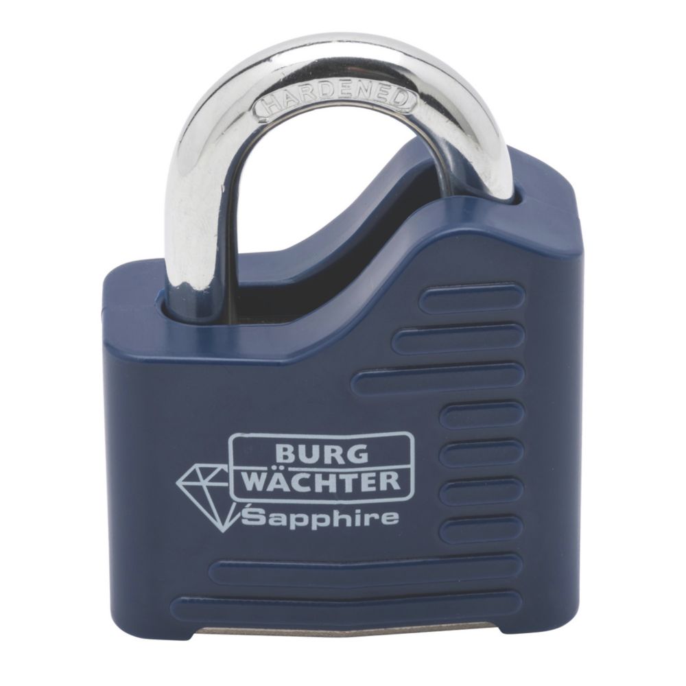 Burg-Wachter Sapphire Laminated Padlock Blue 64mm - Screwfix